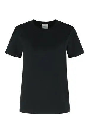 Closed Logo Hem Crew Neck T-shirt - Black