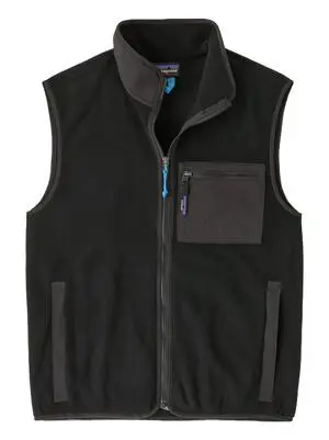 Patagonia Synchilla Zip Front Fleece Vest - Black