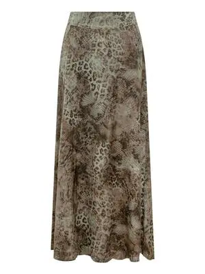 Ba&sh Ciria Printed Maxi Skirt - Green