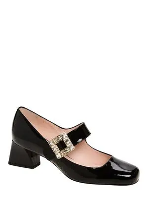 ROGER VIVIER Roger Vivier Très Vivier Strass Buckled Mary Jane Pumps