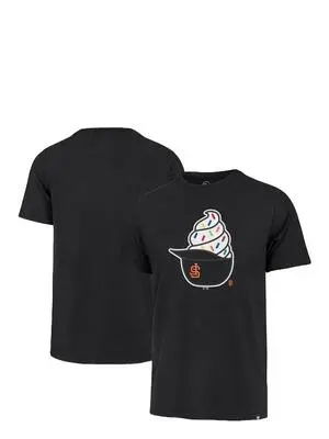 '47 San Francisco Giants Ice Cream Helmet Franklin T-shirt - Black
