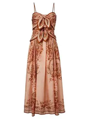 Zimmermann Aster Floral Silk Maxi Dress - Pink