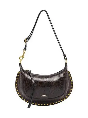 Isabel Marant Étoile Oskan Studded Leather Shoulder Bag - Brown