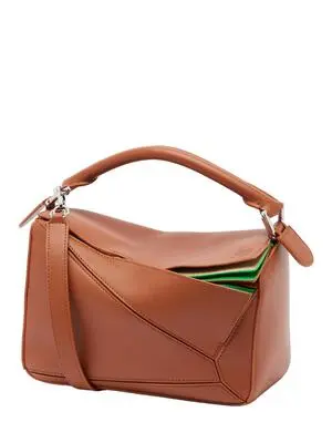 Loewe Puzzle Small Layered Top-handle Bag - Brown