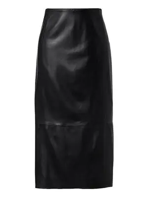 Vince Leather Pencil Skirt - Black