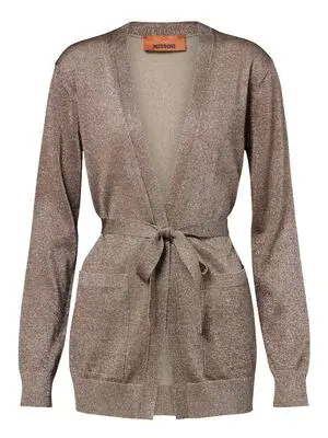 MISSONI Missoni Knitted Lamé Wrap Cardigan