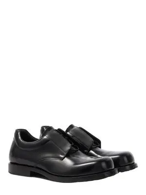 Balenciaga Brushed Leather Derby Shoes - Black