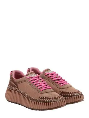 Chloé Nama Platform Sneakers - Brown