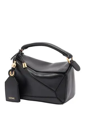 Loewe Featherlight Puzzle Mini Top-handle Bag - Black