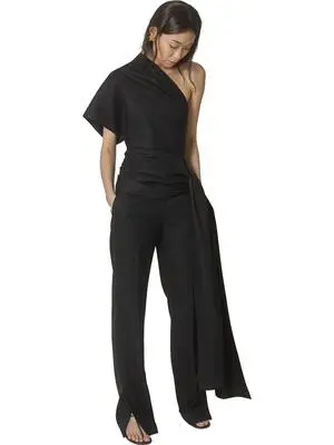HEIRLOME Petula Trousers In Silk - Black