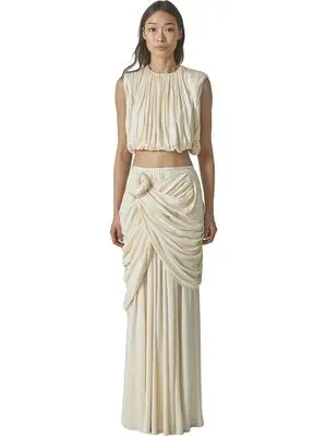 HEIRLOME Effie Maxi Skirt - Bone