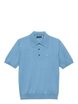 Prada Superfine Wool Polo Shirt - Blue