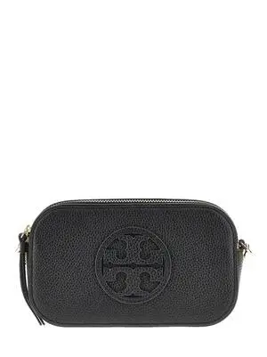 Tory Burch Grained Leather Mini Crossbody Bag - Black