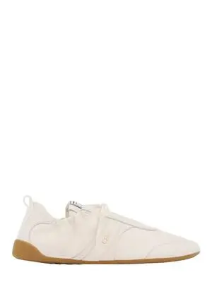 Chloé Kick Leather Sneakers Eggshell