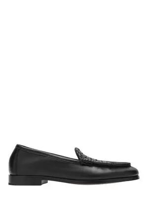 Bottega Veneta Silenzio Loafers In Lambskin Leather - Black