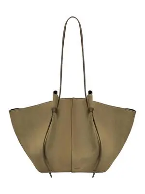 Yuzefi Large Mochi Suede Shoulder Bag - Green