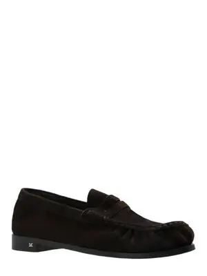 Max Mara Leather Loafers - Brown