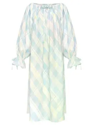 Sleeper Cha-cha Ruffled Midi Dress - Blue