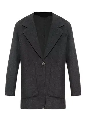 Givenchy Single-breasted Patch-pocket Coat - Grey