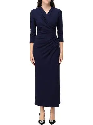 Giorgio Armani Long Sheath Dress - Navy