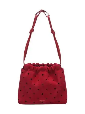 Manu Atelier Romy Suede Bucket Bag - Red