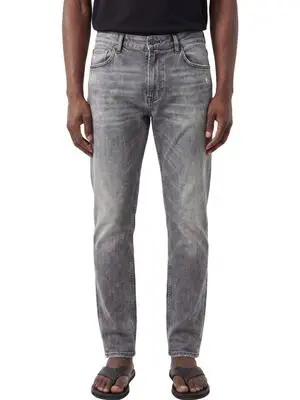 Acne Studios Mid-rise Straight Fit Cotton Denim Jeans - Black
