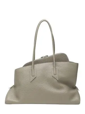 ATTICO The Attico La Passeggiata Asymmetrical Grained Leather Shoulder Bag