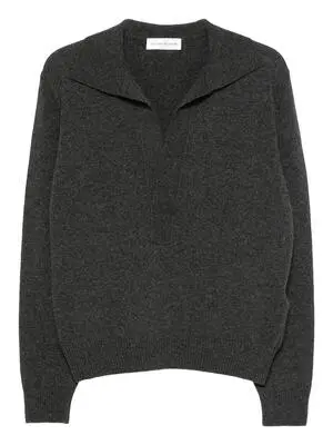 Victoria Beckham Genevieve Melange Sweater - Grey