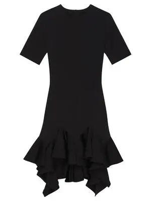 Givenchy Ruffled Midi Dress - Black
