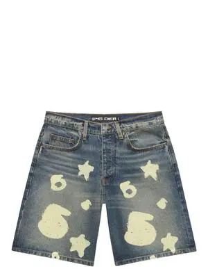 SP5DER Indigo Beluga Denim Short - Blue