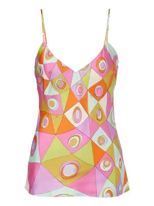 Emilio Pucci Occhi" Silk Twill Camisole - Multicoloured