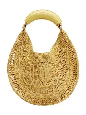 Chloé Raffia Shoulder Bag - Yellow