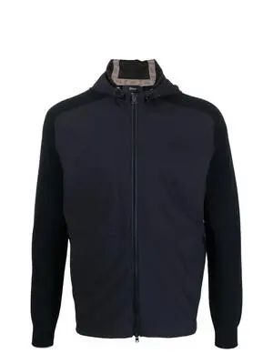 Herno Hooded Zip-up Jacket - Blue