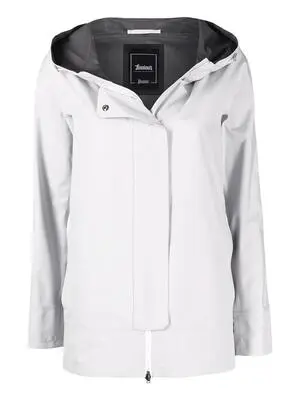 Herno Collection Zip-up Hooded Jacket - Gray