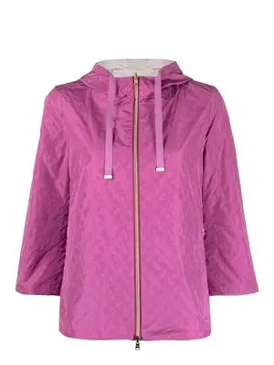 Herno Reversible Monogram-print Jacket - Pink