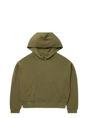 KNOWN SUPPLY Relaxed Cropped Hoodie - Green