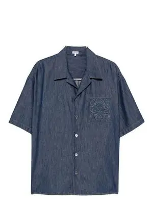 Loewe Anagram Denim Shirt - Blue