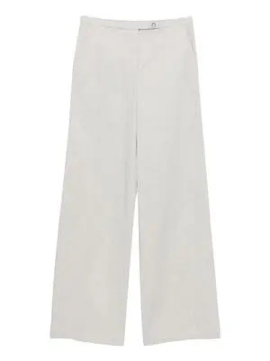 Emporio Armani Cotton Trousers - White
