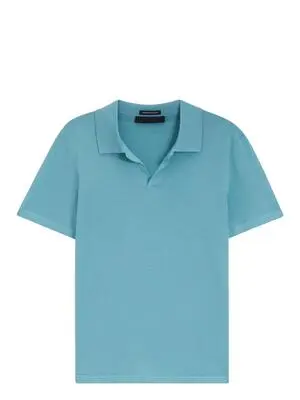BOSS BOSS BY BECKHAM Virgin Wool Knit Sweater Light Blue
