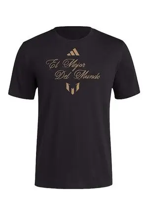 Adidas El Mejor Del Mundo Messi Tee Shirt - Black