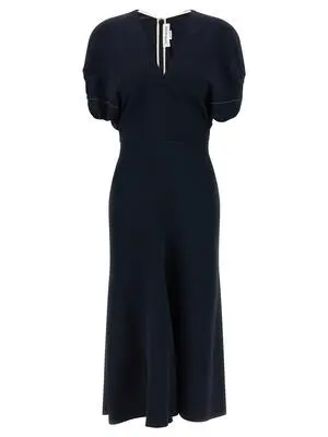 Victoria Beckham Edith Midi Dress - Blue
