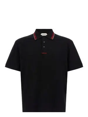 Versace Greca' Polo Shirt - Black