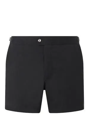 TOM FORD Straight-leg Mid-length Swim Shorts - Black