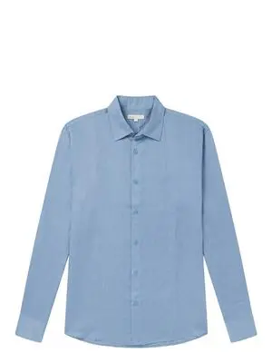 Onia Linen And Lyocell-blend Shirt - Blue