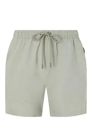 Onia Straight-leg Linen And Lyocell-blend Shorts - Green