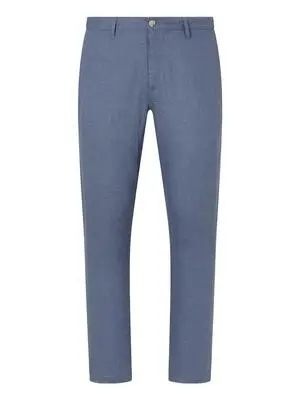 Onia Straight-leg Linen Trousers - Blue