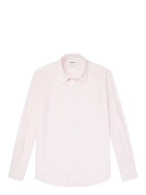 Thom Browne Button-down Collar Garment-dyed Linen Shirt - Pink