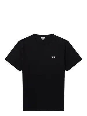 Loewe Anagram-embroidered Cotton-jersey T-shirt - Black