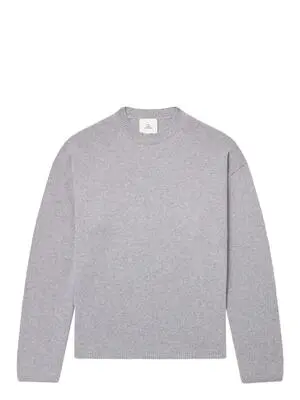 THE ELDER STATESMAN Dume Brushed-cashmere Sweater - Gray