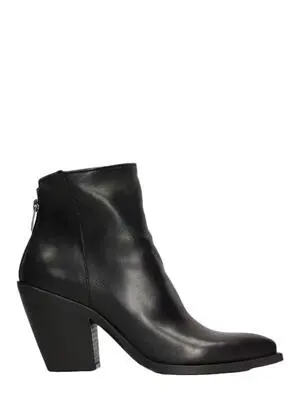 METISSE Rear-zip Ankle Boots - Black